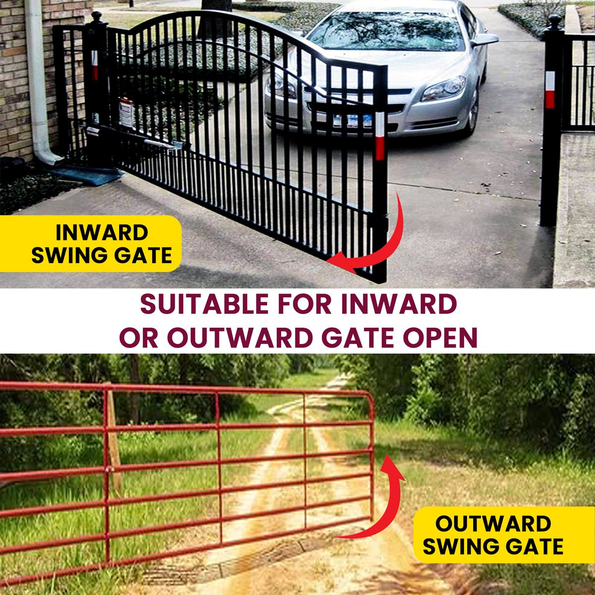 Single Swing small Gate Opener Kit - Build Your Own | Gatomate